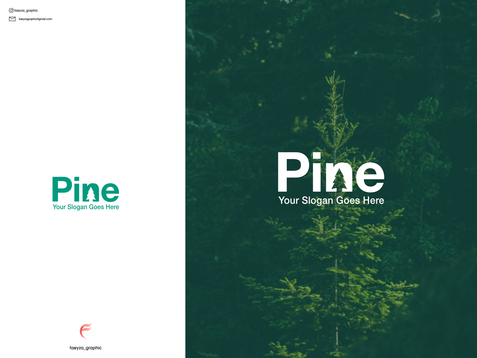 pine logo by faeyza graphic on Dribbble