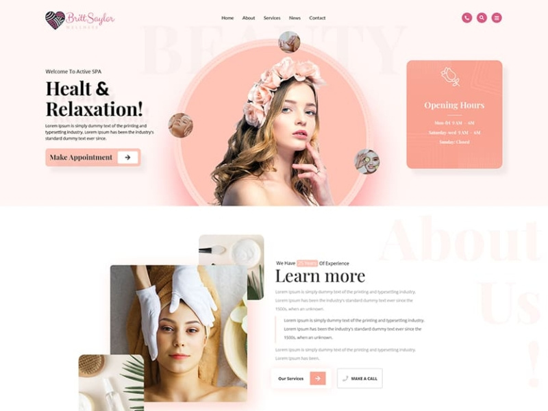 Britt Saylor Website Design - Monster Logo Design by Monster Logo ...