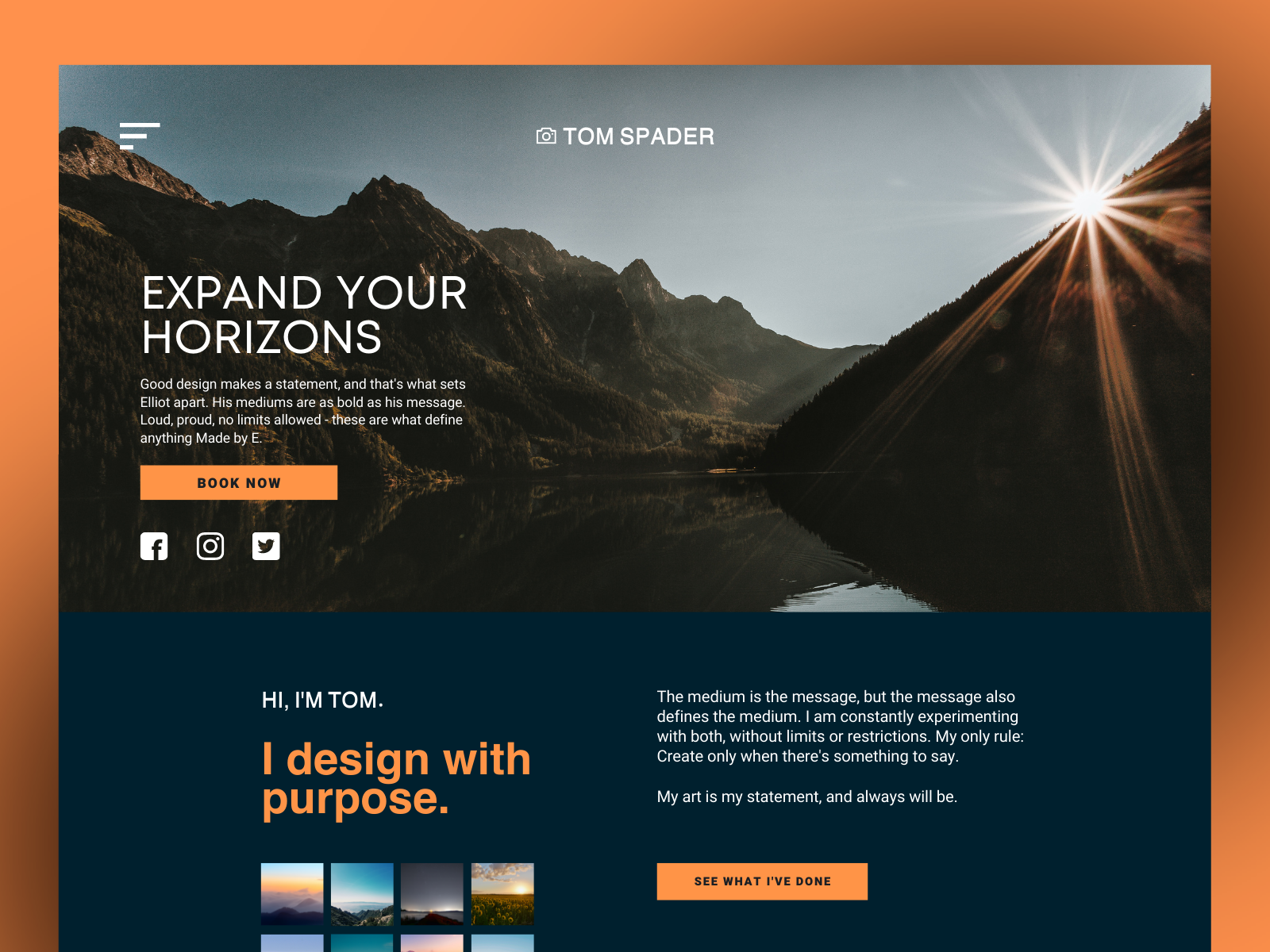 Tom Spader - Website Design by Brand Vision Marketing on Dribbble