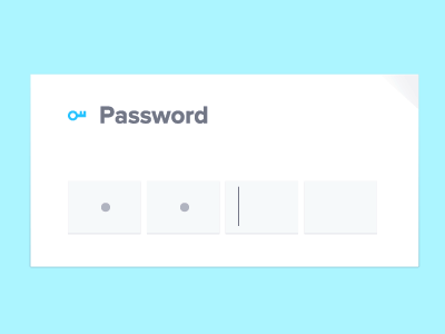 Minimal password by Kikillo™ on Dribbble