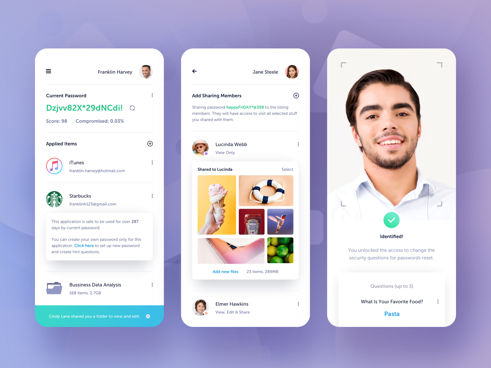 Password manager app. by Yi Li for RaDesign on Dribbble