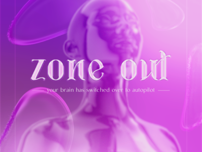 Chrome and liquid effect - Zone out by Ngoc Thao on Dribbble
