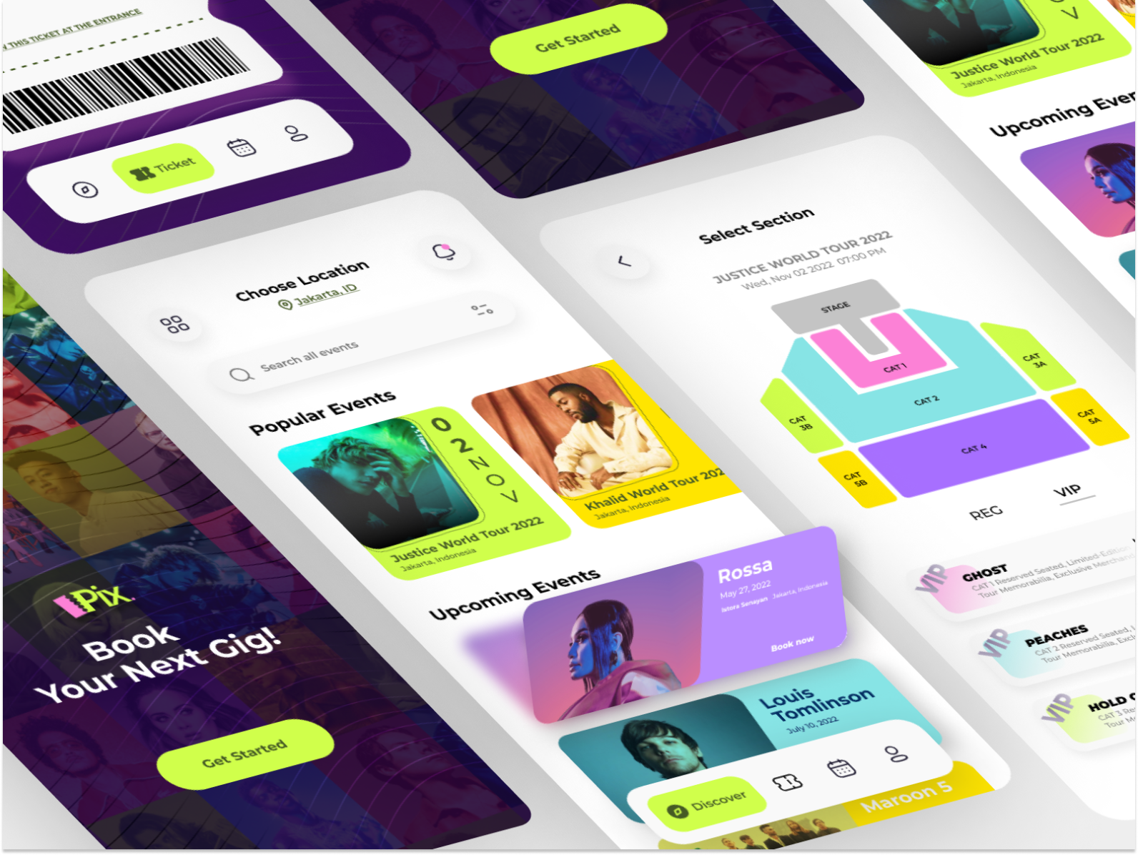 PIX - Event Booking Mobile App Concept by Safira Nurullita Wahyudi on ...
