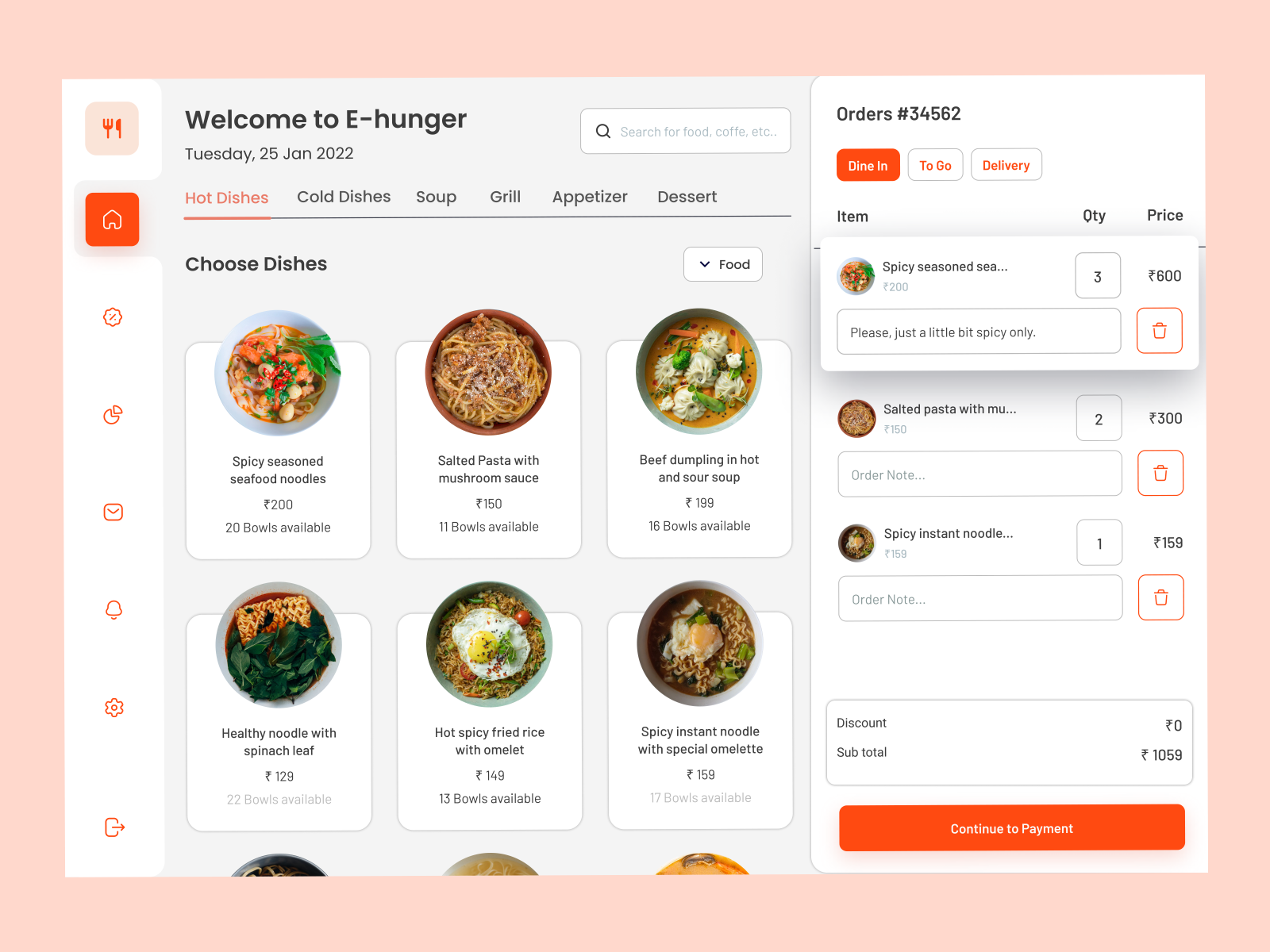 E-Hunger/Food Delivery App by Prakash Kumar Majhi on Dribbble