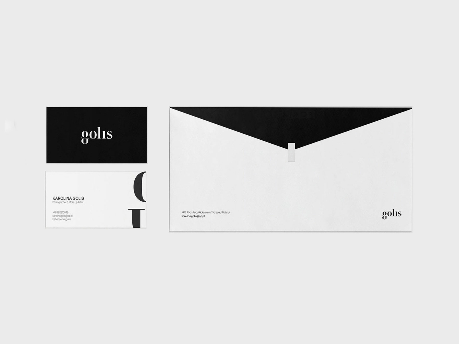 Karolina Golis // basic stationary by Efi Kabak on Dribbble