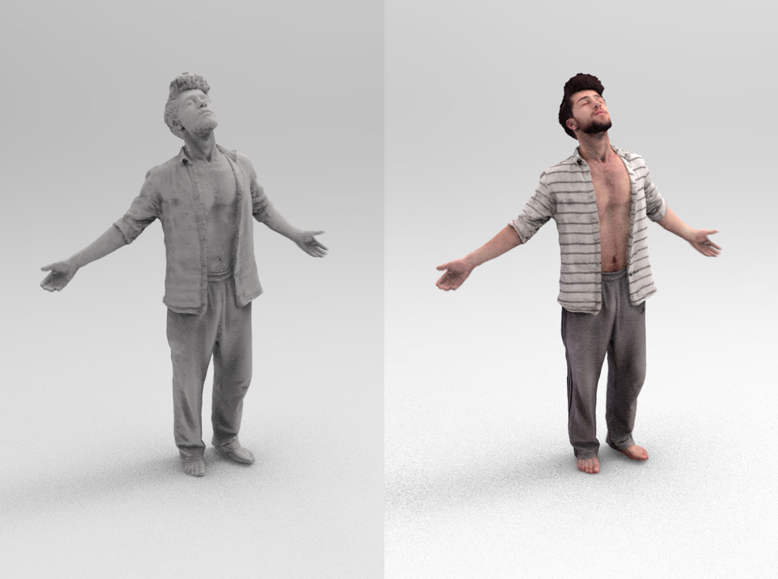 3D People Modelling and Rendering by Tonec on Dribbble
