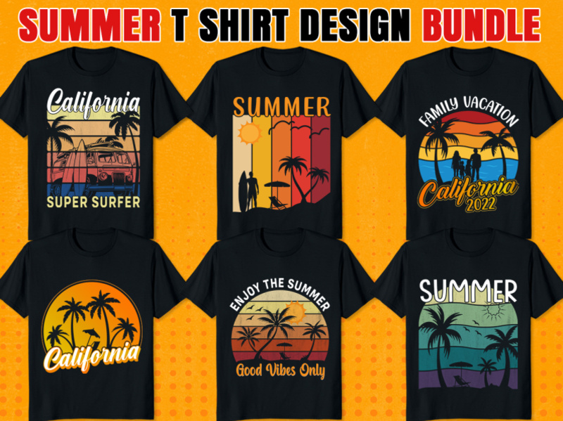 Summer T Shirt Design Bundle By Shimul Islam On Dribbble