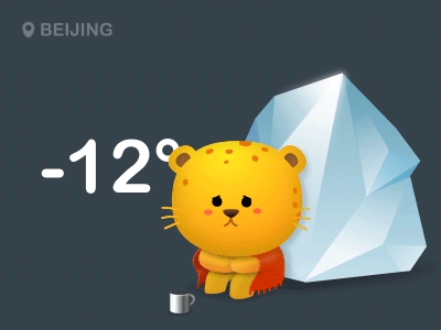 Cute weather for CM Locker by aslan1 on Dribbble