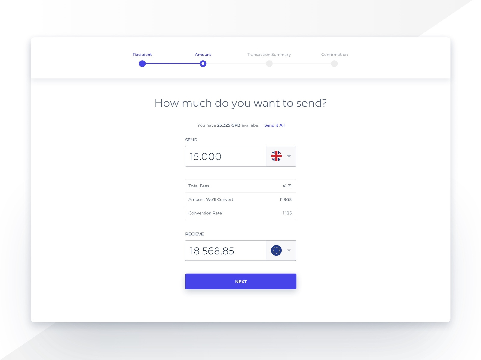 Money Transaction Pages by Adem AY on Dribbble