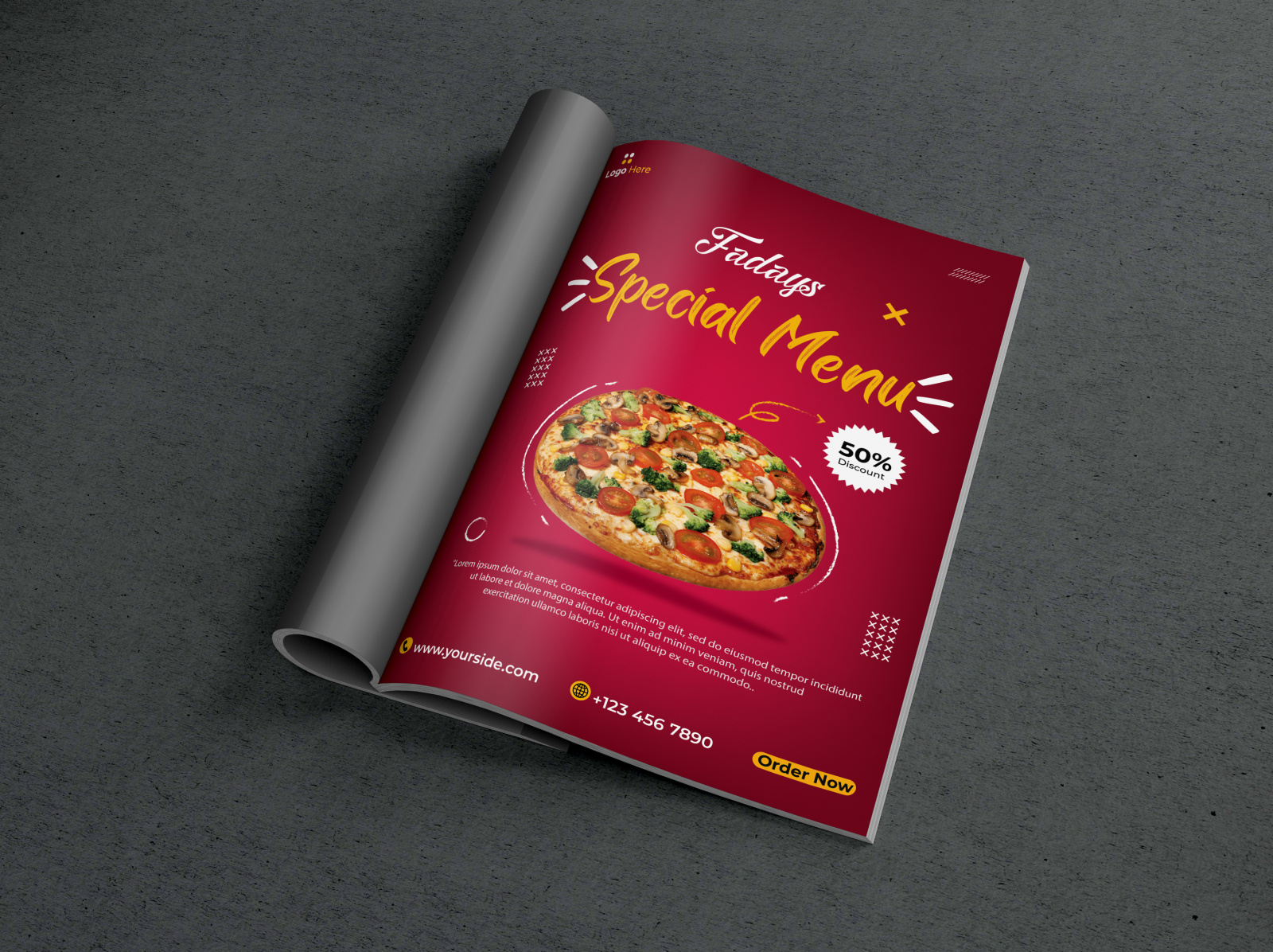 Food Magazine Advert Design by Afjal Hossain on Dribbble