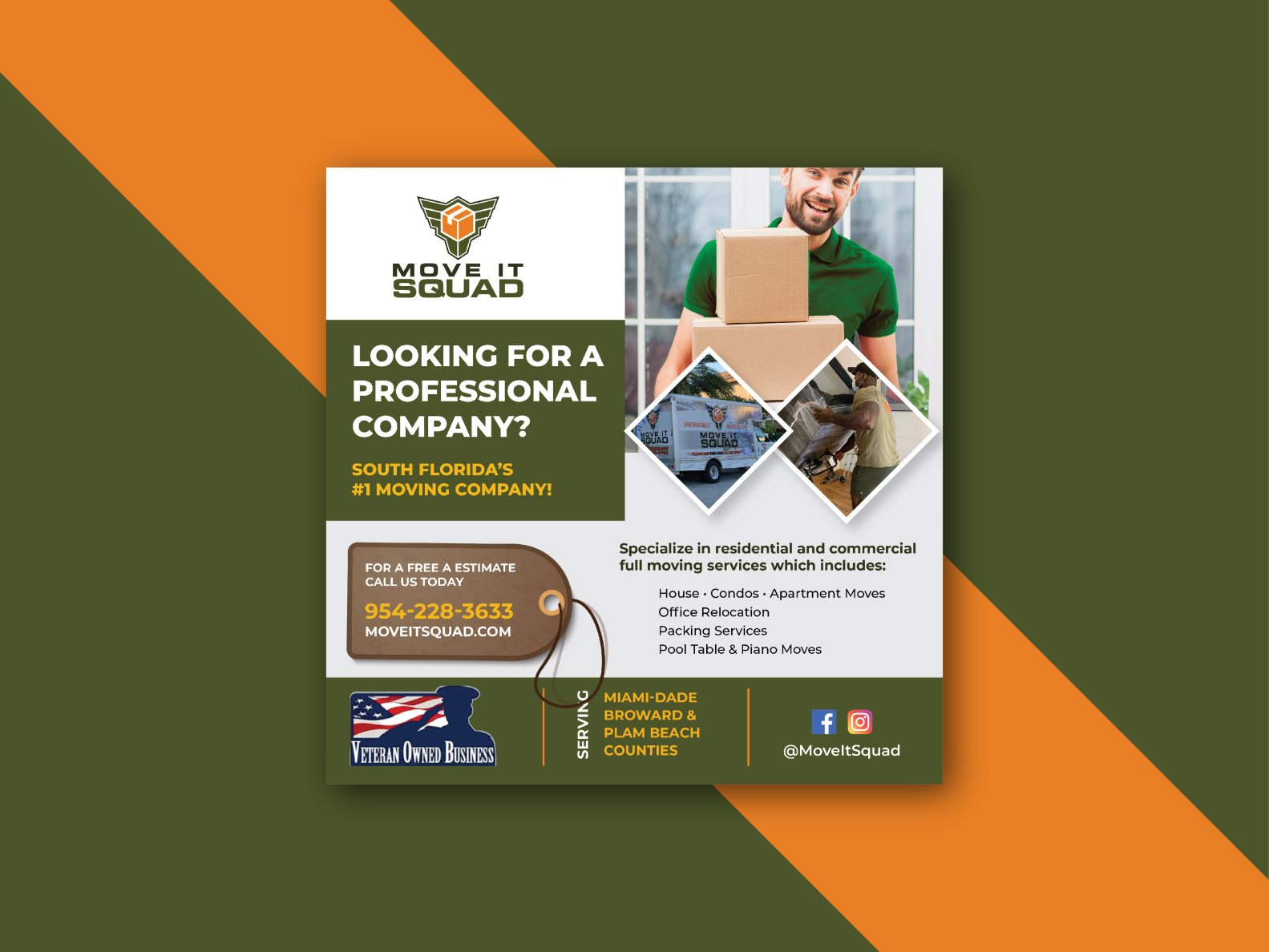 Move & Currier Service Ad Design by Afjal Hossain on Dribbble