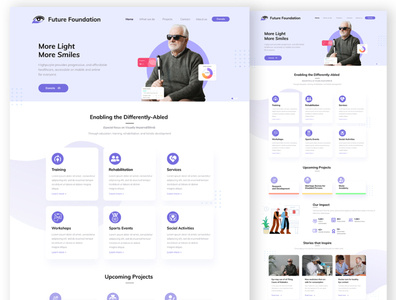 Foundation Website UI Design by Tharani tharan Dharmalingam on Dribbble