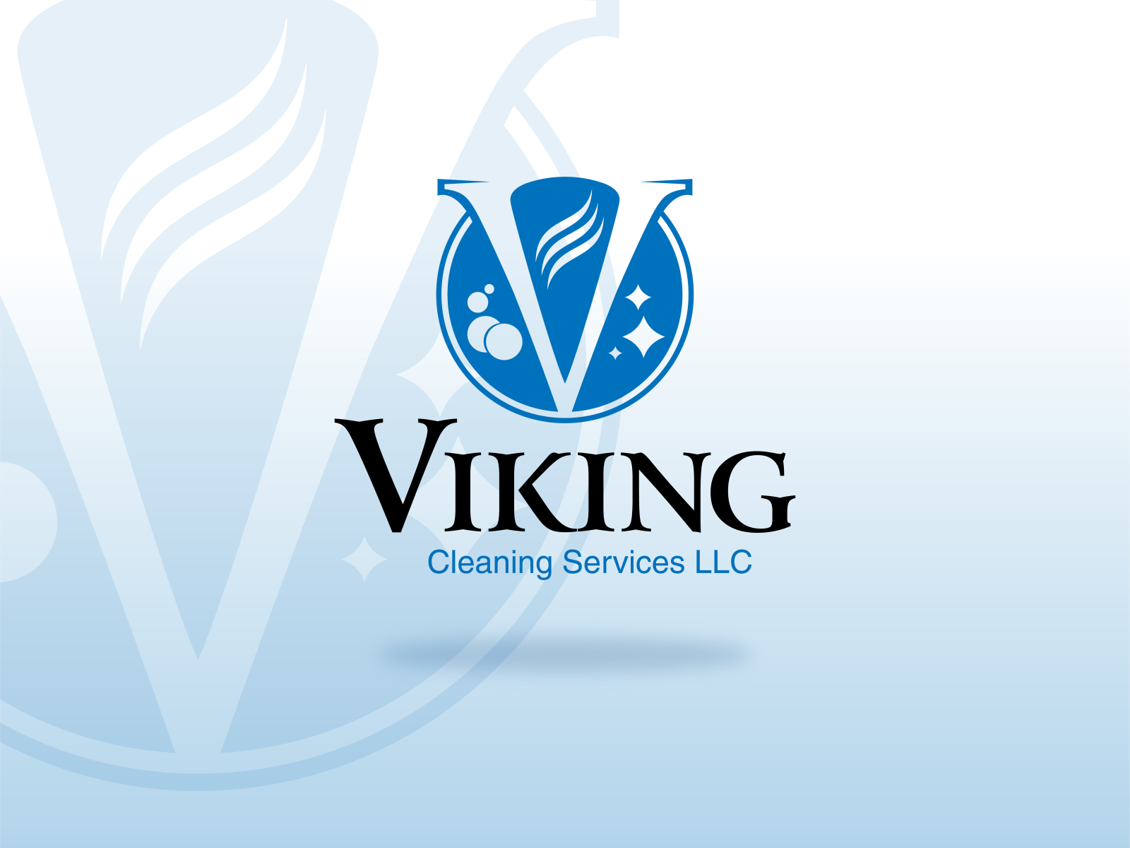 Viking Cleaning Services LLC Logo Design by Daniel Platt on Dribbble