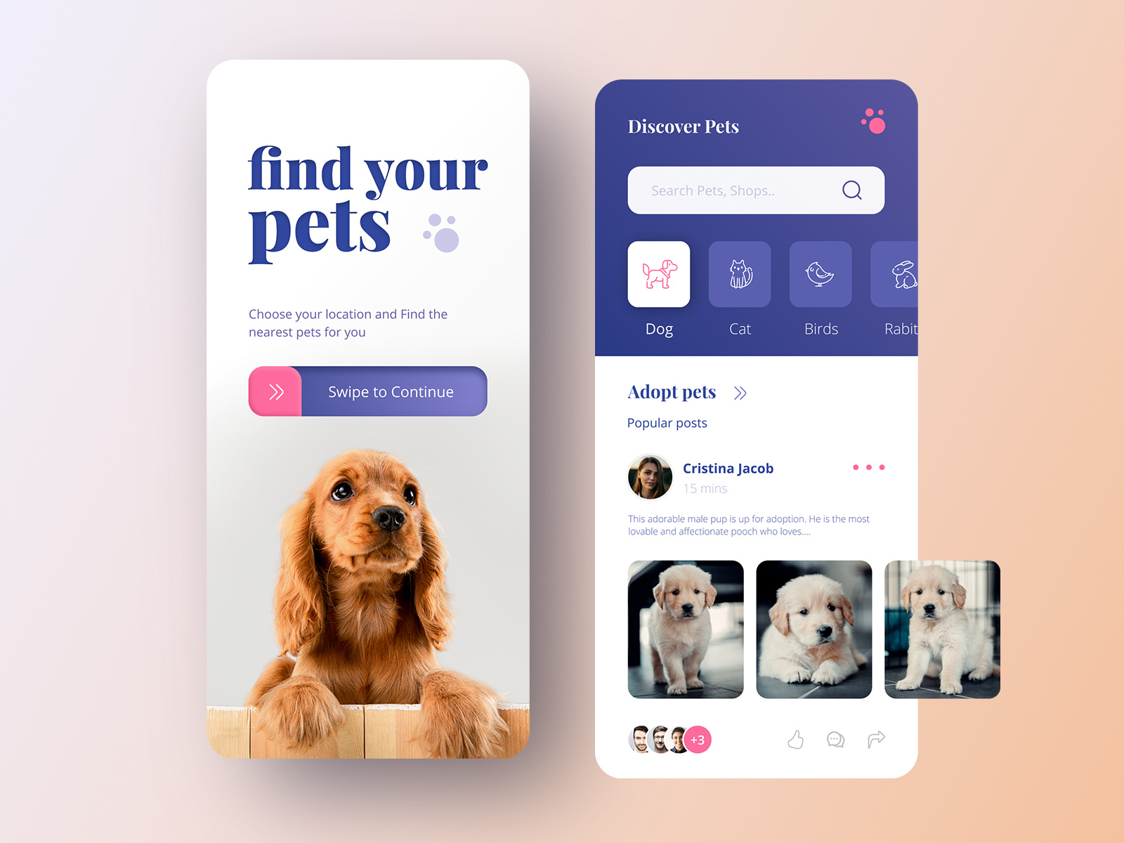 Find Your Pets by Abhimanyu on Dribbble