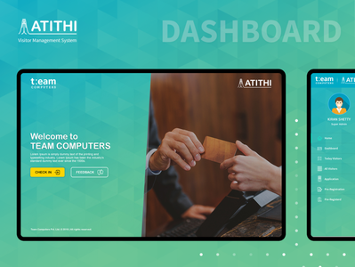 Visitor Management Dashboard Design by Deepak Wason on Dribbble