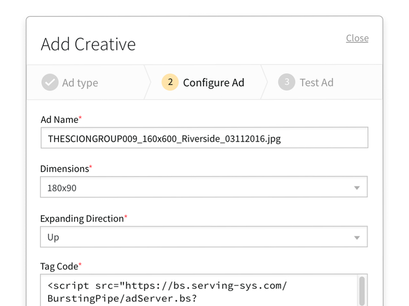 Creative Ad Upload by Chris Orebaugh on Dribbble