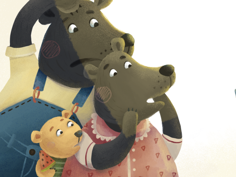 Three Bears by Maria on Dribbble