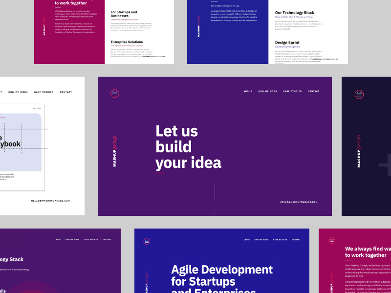 mashupgarage.com • Sections by Aris Acoba on Dribbble