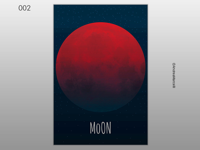 Moon Poster by Andrea Marcelli on Dribbble