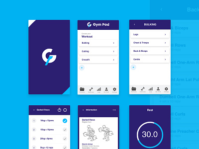 Gym Pad by Mark Claus Nunes on Dribbble
