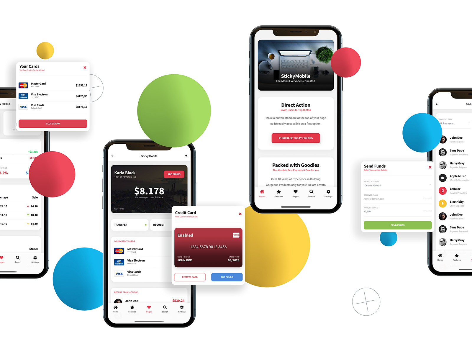 Sticky Mobile For Finance | Mobile Kit by Enabled on Dribbble