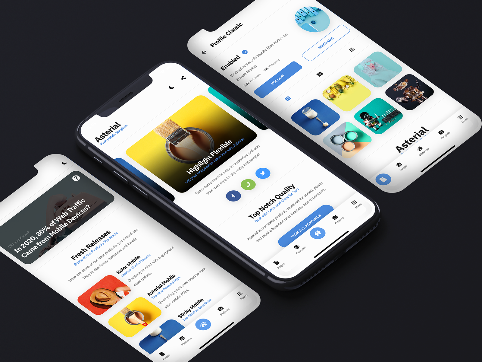 Asterial | Mobile Kit & PWA by Enabled on Dribbble