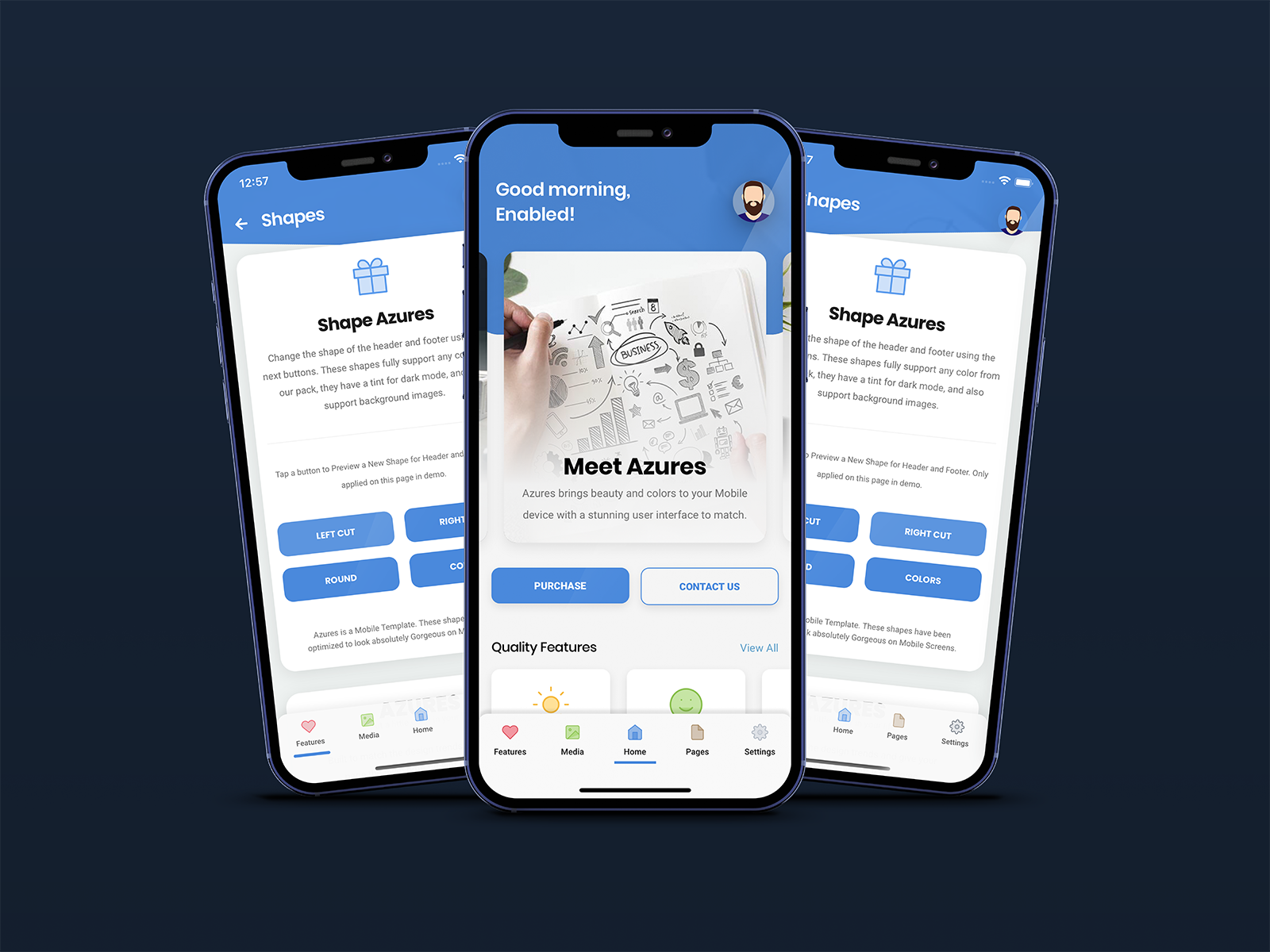 Azures Mobile | Bootstrap Based Mobile Kit & PWA by Enabled on Dribbble