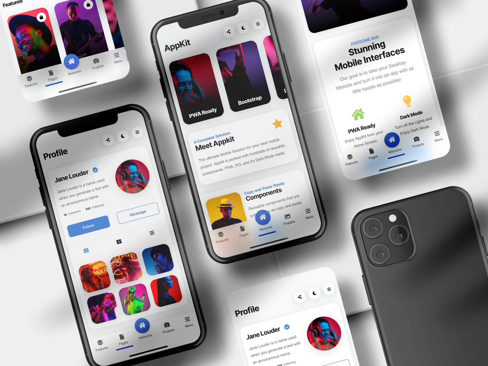 AppKit Mobile - Multi Purpose Mobile Kit & PWA by Enabled on Dribbble