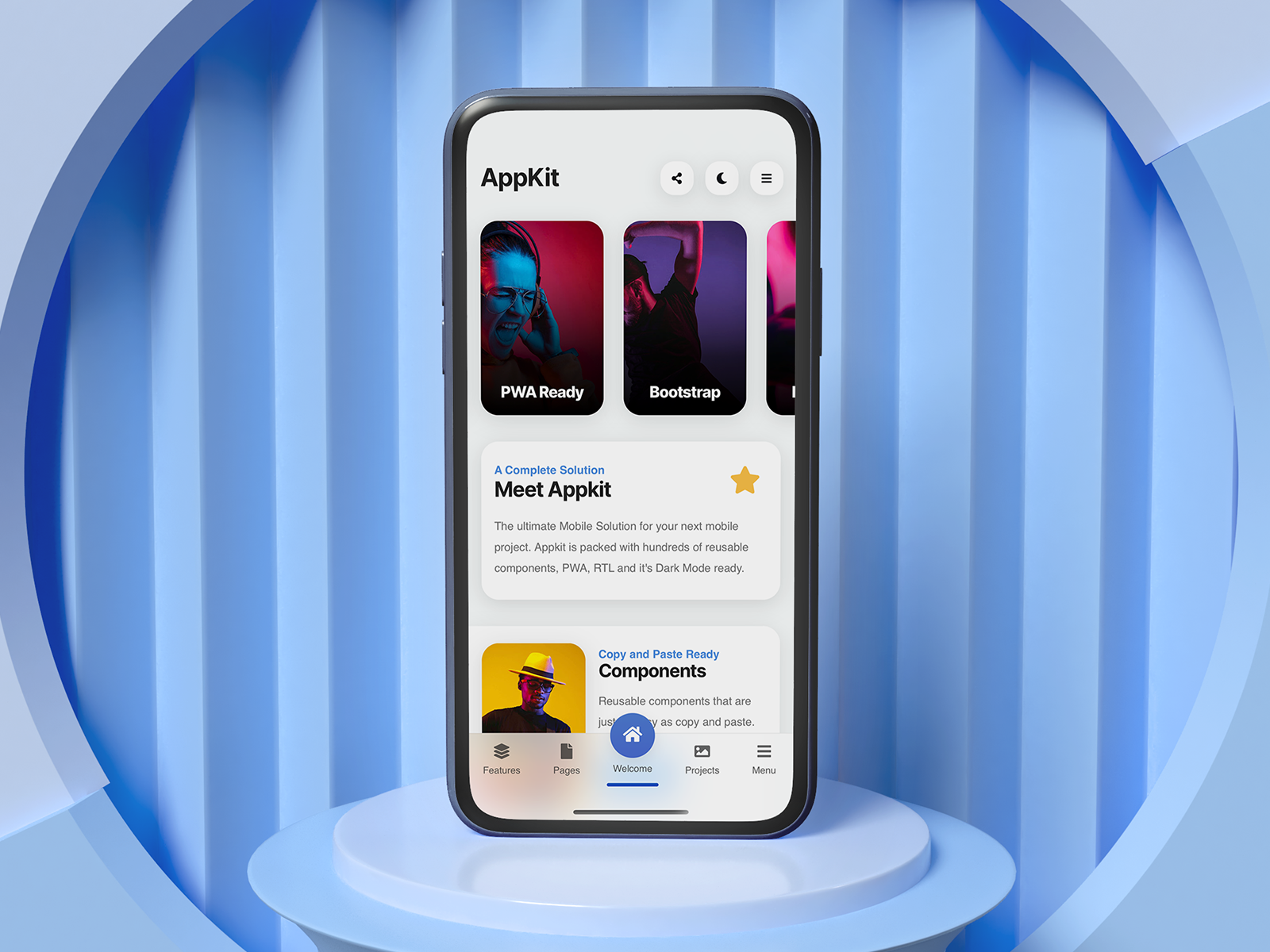 AppKit Mobile - Multipurpose Mobile Kit & PWA Template by Enabled on Dribbble