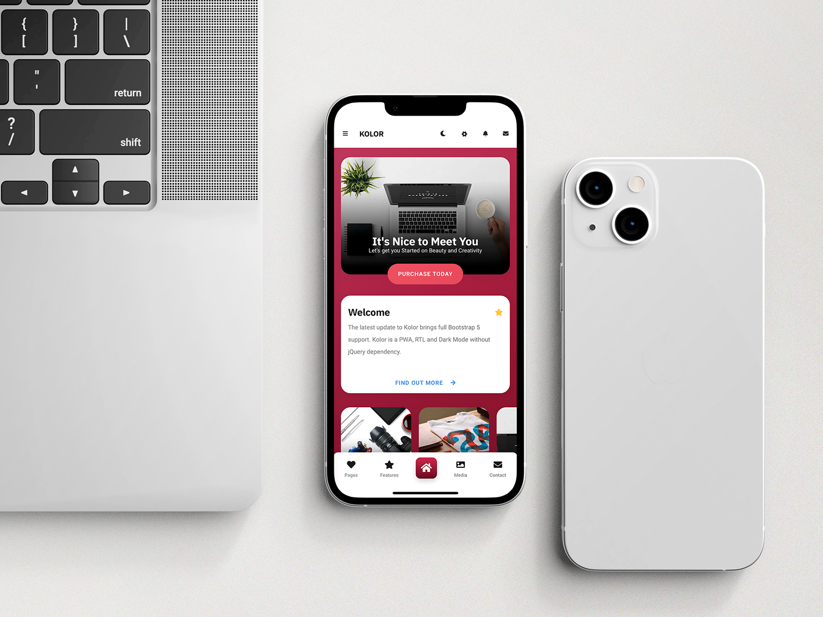 Multipurpose Mobile Kit & PWA App Template - Kolor by Enabled on Dribbble