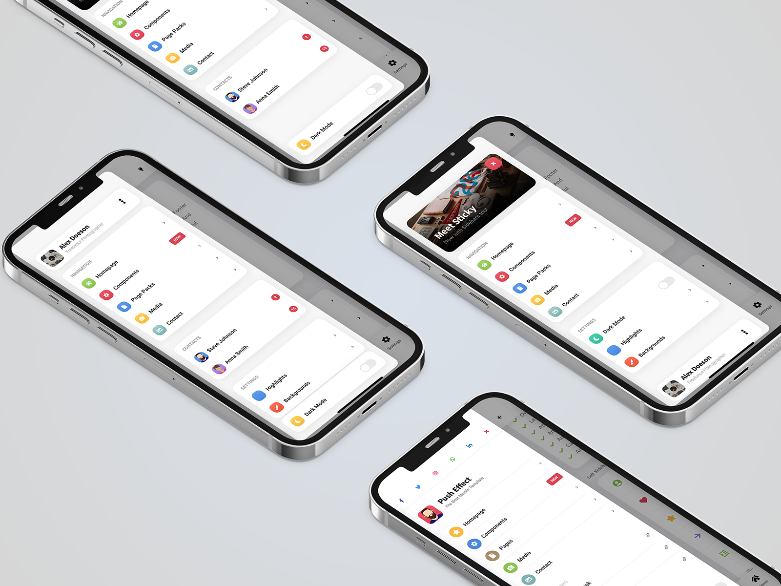 Sticky Mobile - New Sidebar Menu Navigations! by Enabled on Dribbble