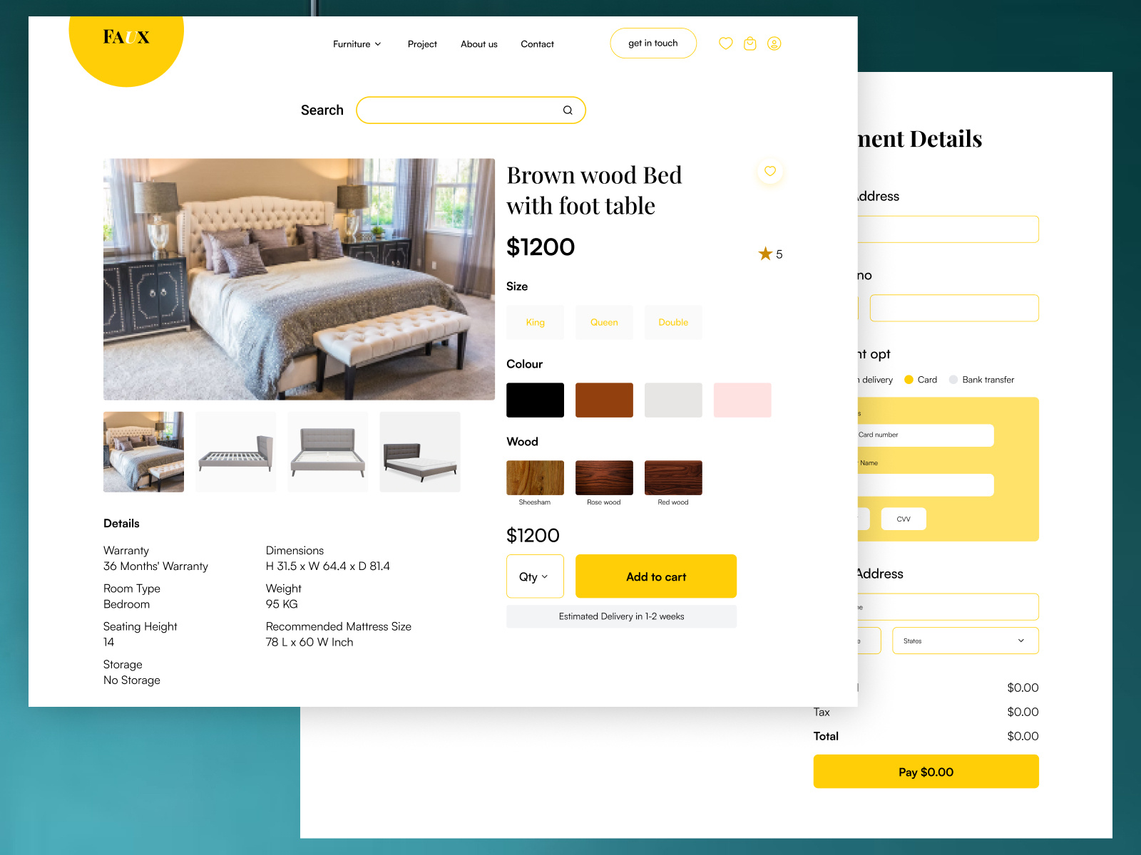 Faux cart section by Harsh Thakur on Dribbble