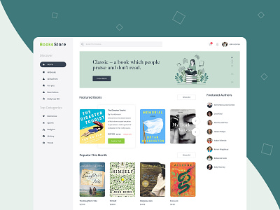 Books Store Website by Sanunath G on Dribbble
