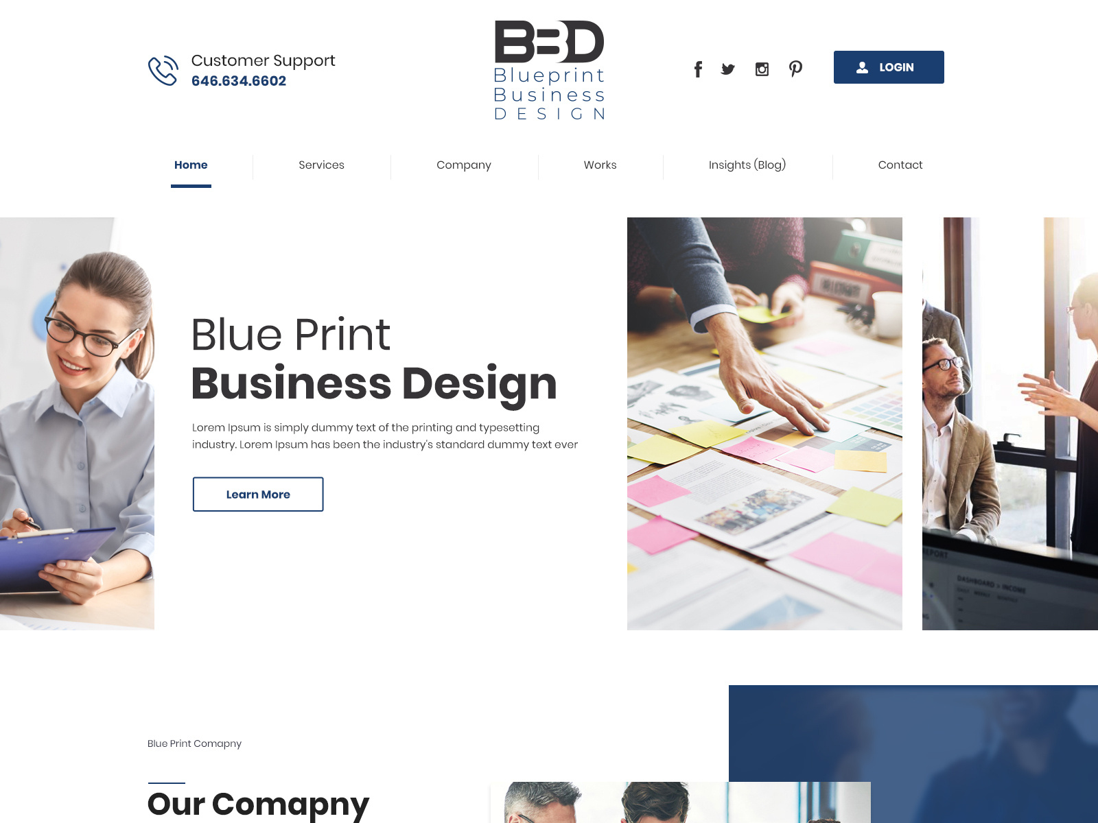 Blue Print Design House by Brian Wilken on Dribbble