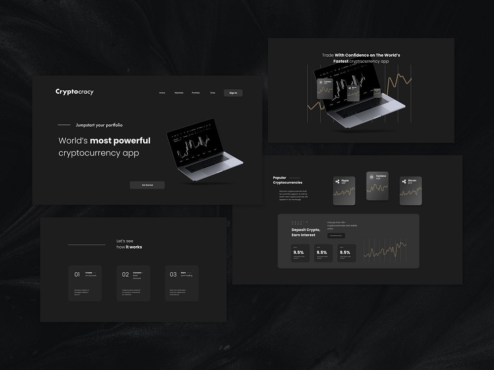 Dark Mode Website designs, themes, templates and downloadable graphic ...