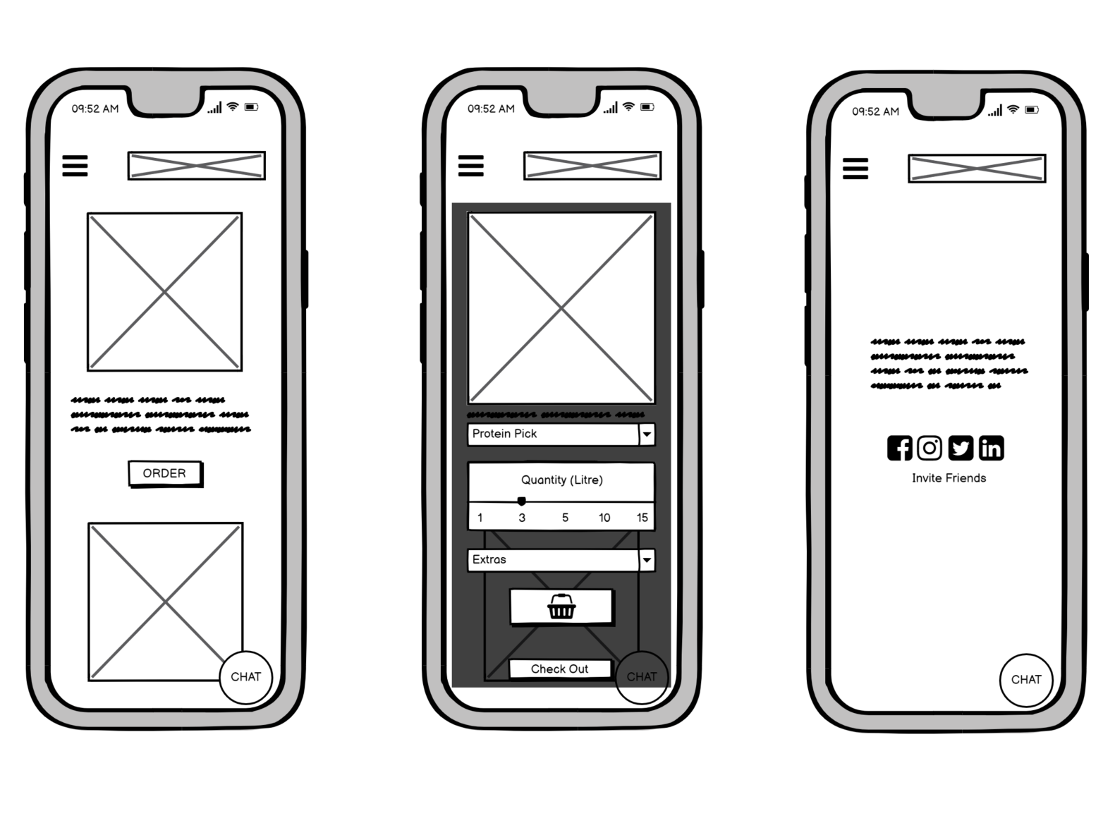 FOOD VENDOR - WIREFRAME - M by Anthony Inyang on Dribbble