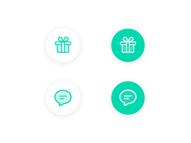 Gifts and chat by xxl on Dribbble