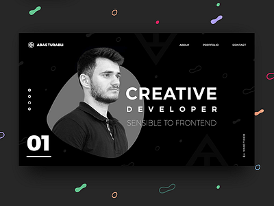 Front End Developer - Portfolio website design by Mahir on Dribbble