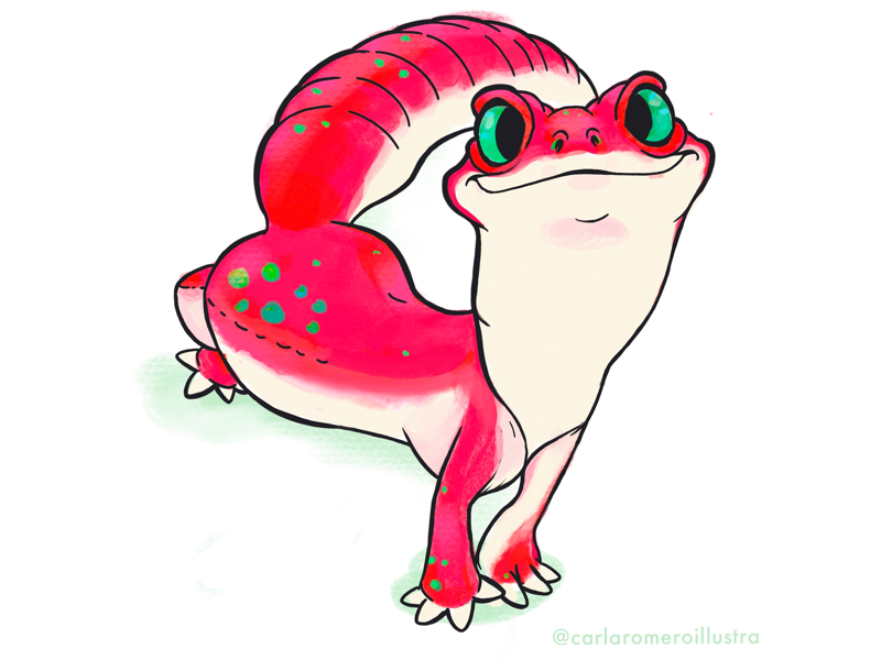 Hello, I am a Gecko! by Carla Romero on Dribbble