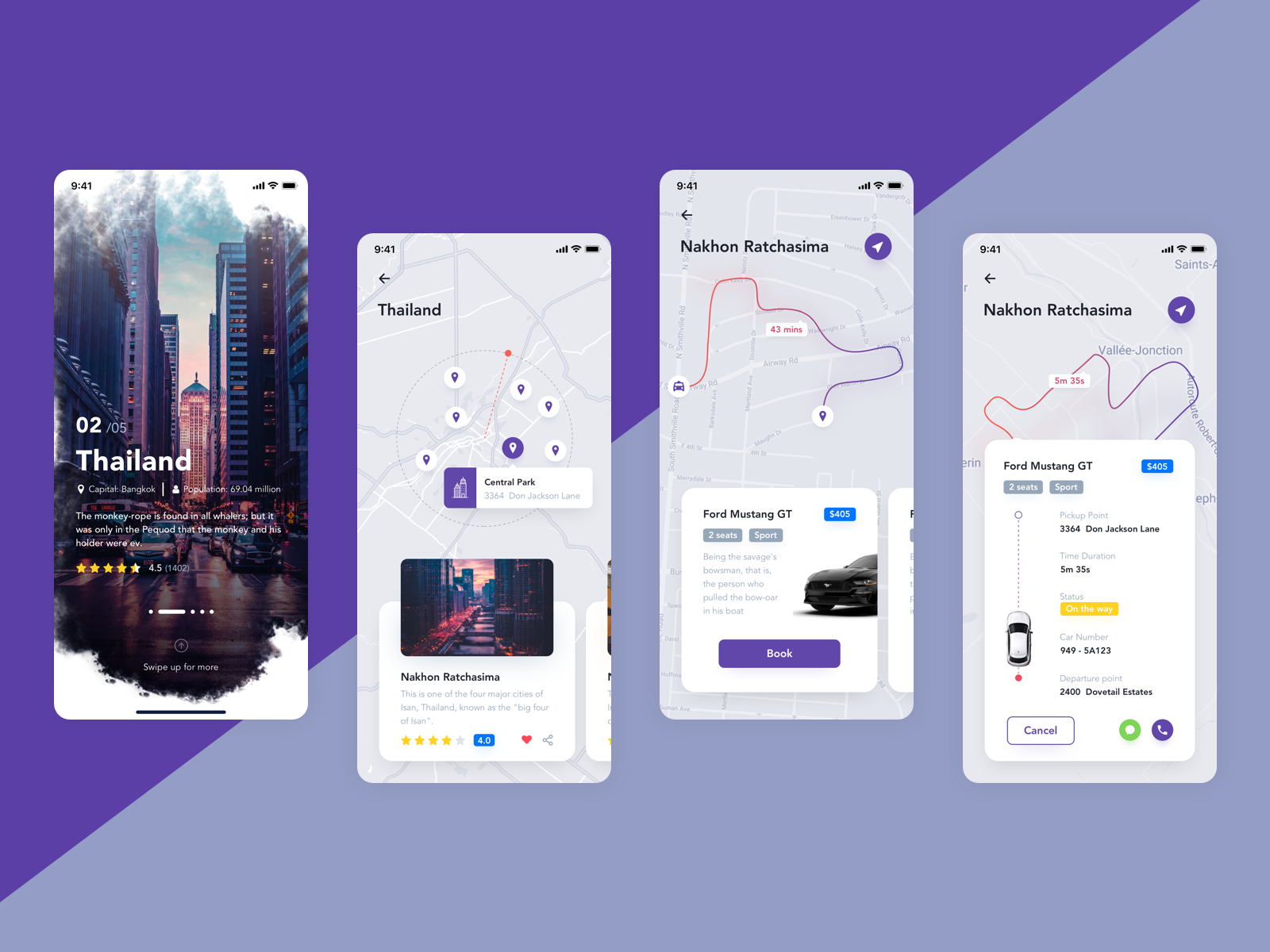 [Daily UI] #020 - Location Tracker by Mads Nguyen on Dribbble