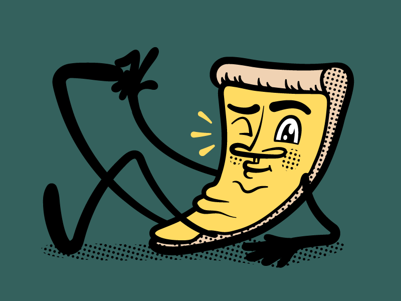 Cheesy Character by Jan Dienstknecht on Dribbble