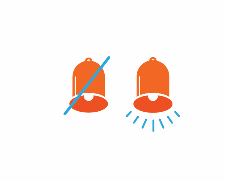 Icon - Bell OFF/ON by Ghulam Rusli on Dribbble