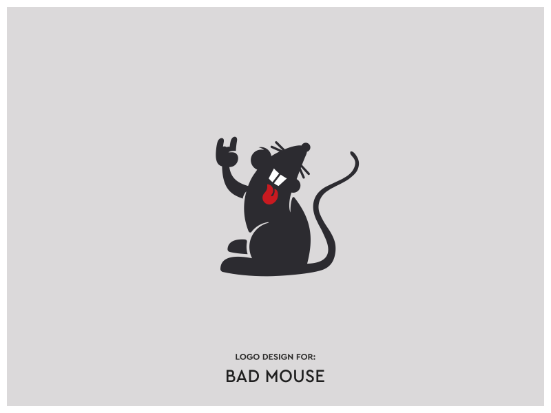 Bad mouse logo by yellowlemon on Dribbble