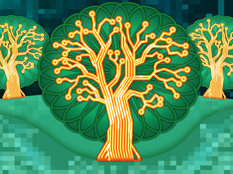 Circuit Trees by Candice Weber on Dribbble