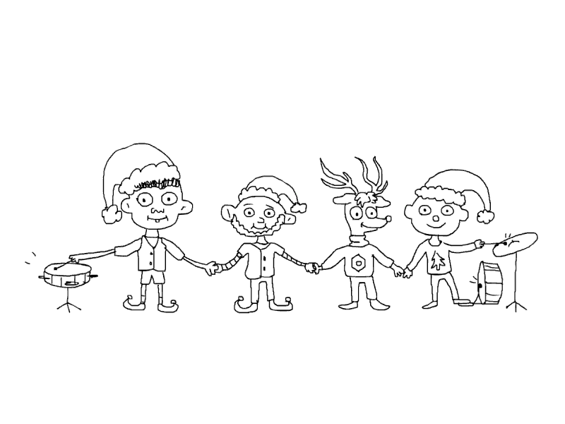 Sleigh bells Elves by Global Mechanic on Dribbble