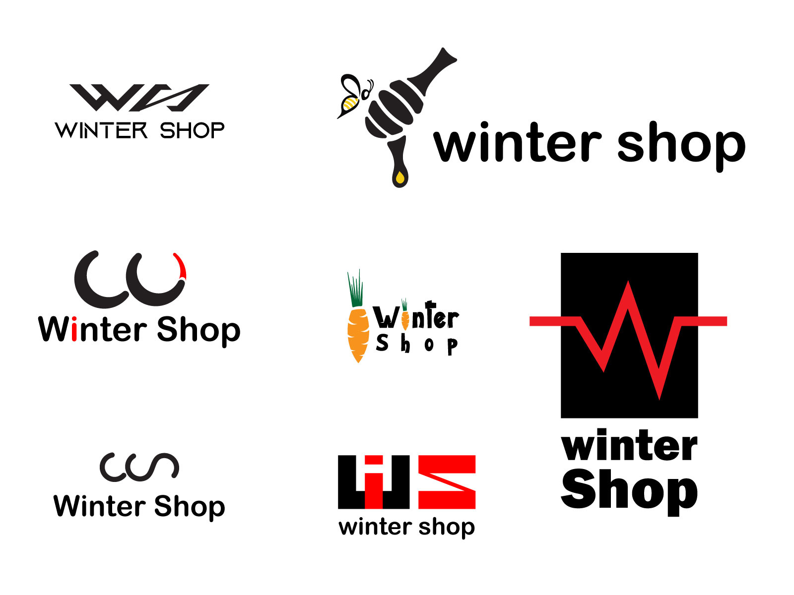 WS & winter shop logo by Md Fahim Shihab on Dribbble