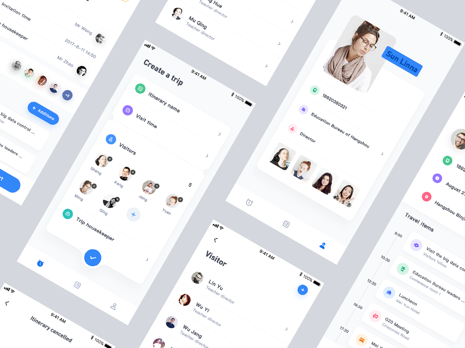 Booking itinerary by Grejory for Nice100Team on Dribbble