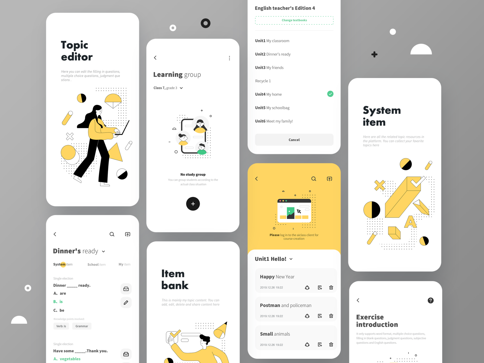 Question bank 2 by Grejory on Dribbble