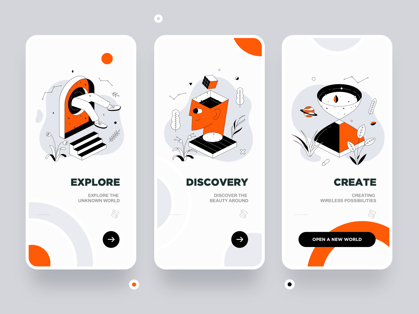 Guide pages by Grejory on Dribbble