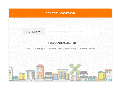 The location card by Dharmesh Ba on Dribbble